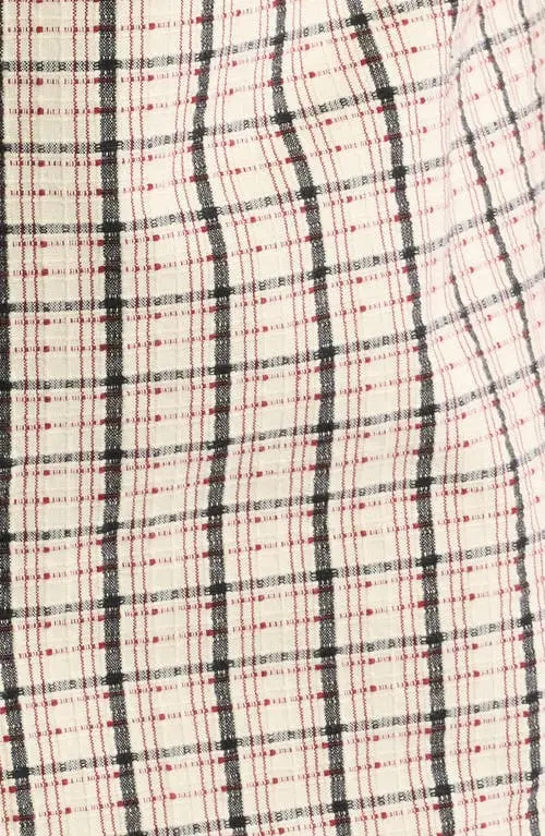 WAX LONDON Shelly Long Sleeve Dobby Check Shirt