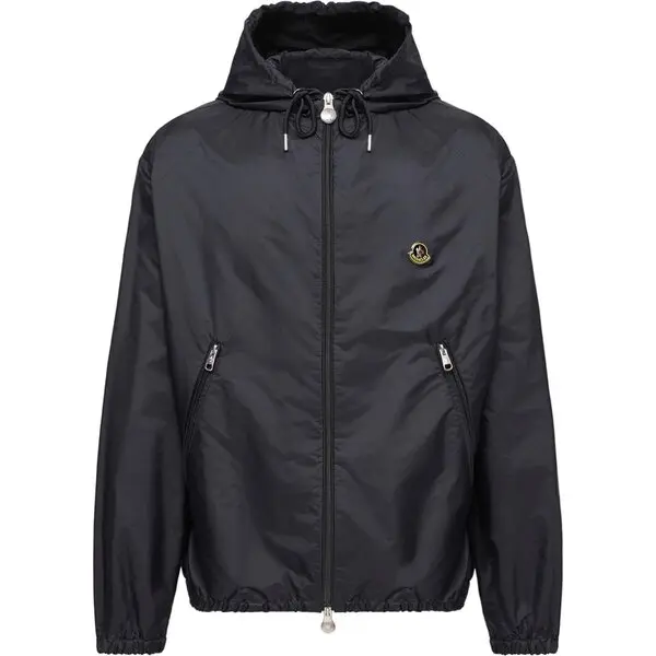 Moncler Water Repellent Hooded Windbreaker Jacket - Navy