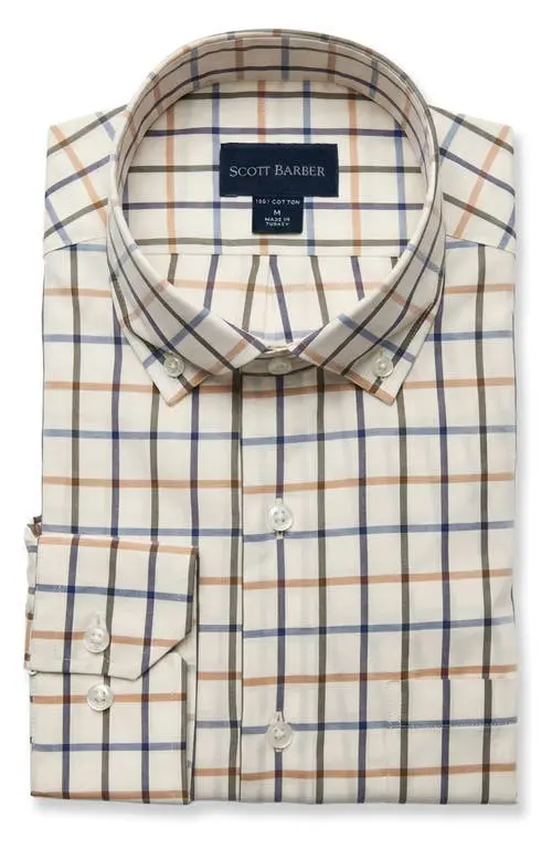 Scott Barber Plaid Superfine Cotton Poplin Shirt
