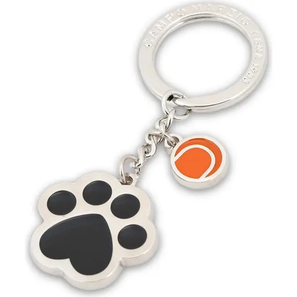 CAMPO MARZIO ROMA 1933 Paw-shaped Keyring - Black