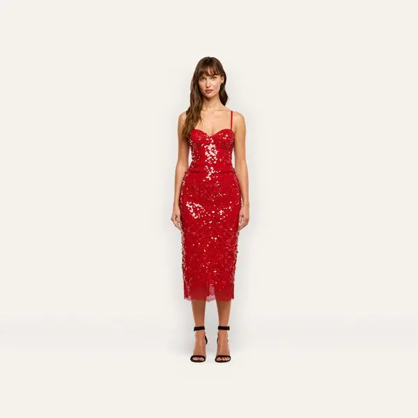 L'AGENCE Lior Sequin Top
