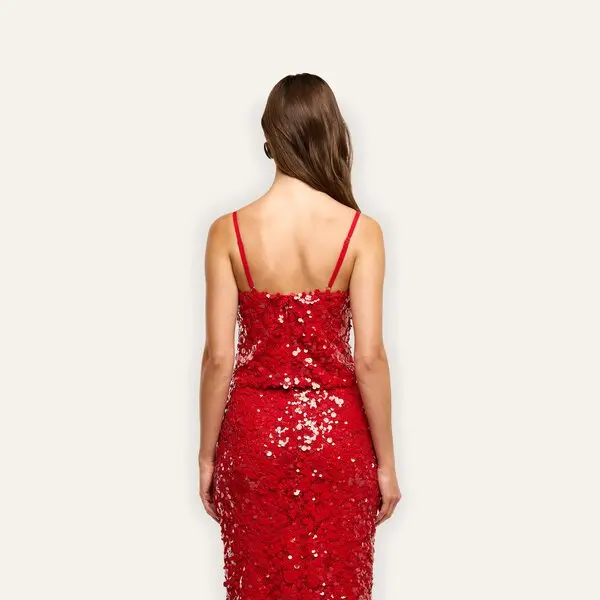 L'AGENCE Lior Sequin Top