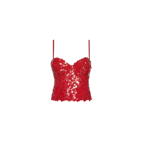 L'AGENCE Lior Sequin Top