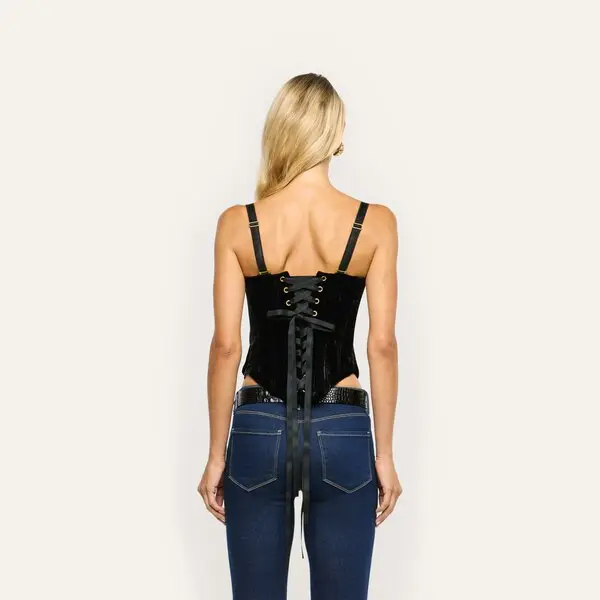 L'AGENCE Ariana Velvet Corset