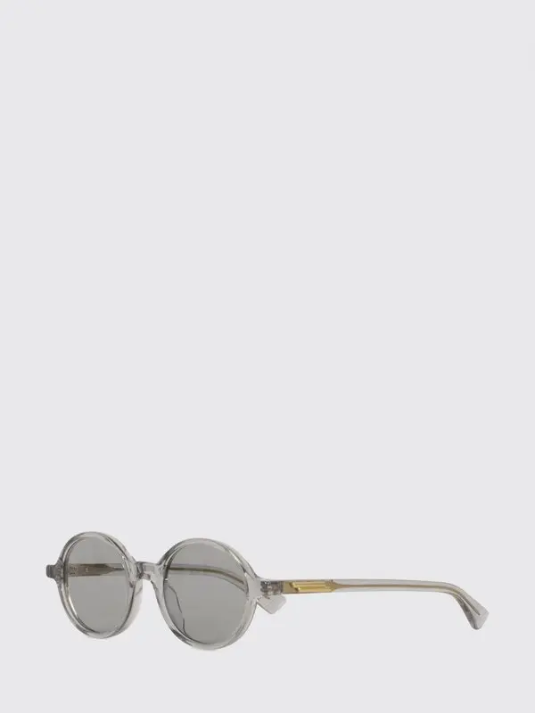 Bottega Veneta Rounded Frame Black Acetate Eyeglasses - Gray