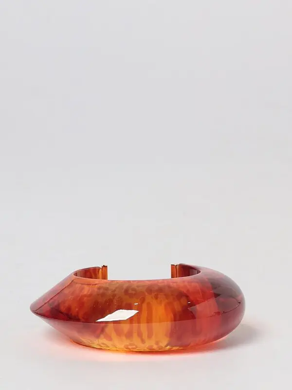 Alaïa Alai�a Edge Tortoiseshell Resin Bangle Bracelet With Brass Details