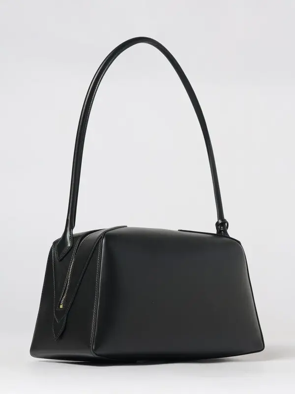 Alaïa Alai�a Le Bouledogue Smooth Calfskin Leather Shoulder Bag - Black