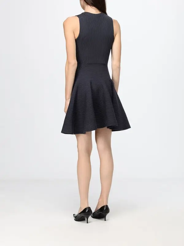 Alaïa A-line Off-the-shoulder Ribbed Wool-blend Knit Mini Dress