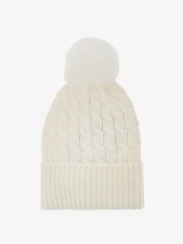 Moncler Wool Hat With Pom-pom