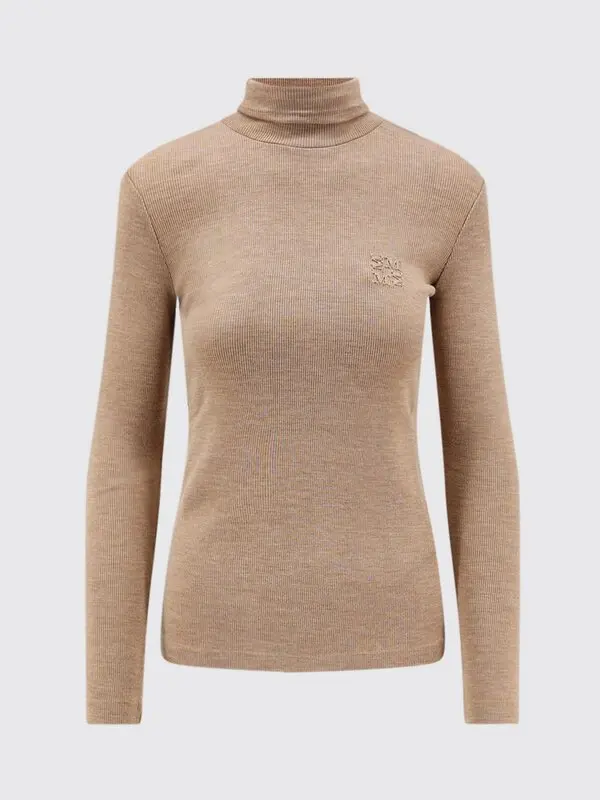 Max Mara Ribbed Wool Slim Fit Turtleneck Jumper