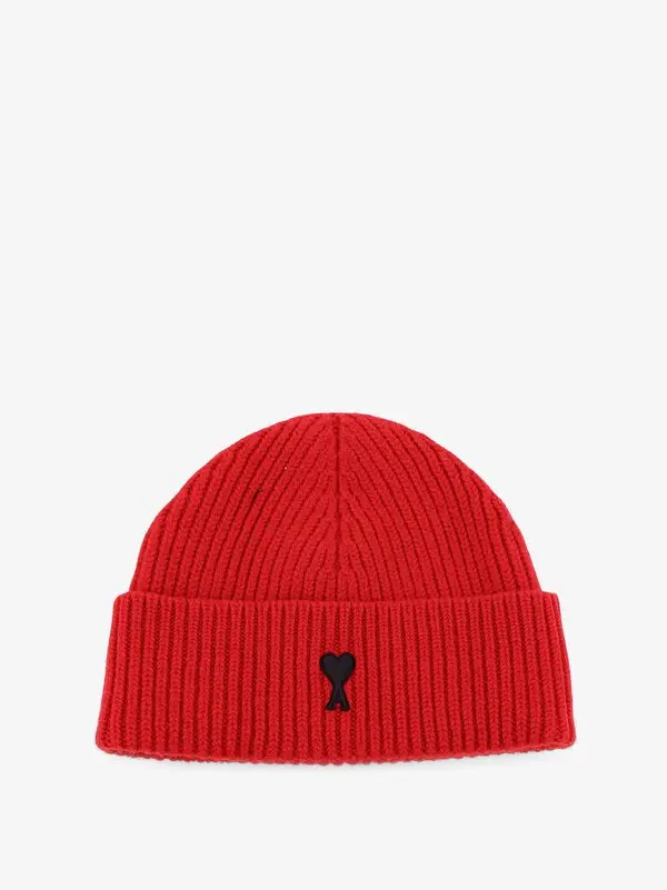 AMI Paris Wool Beanie Hat - Multicolor