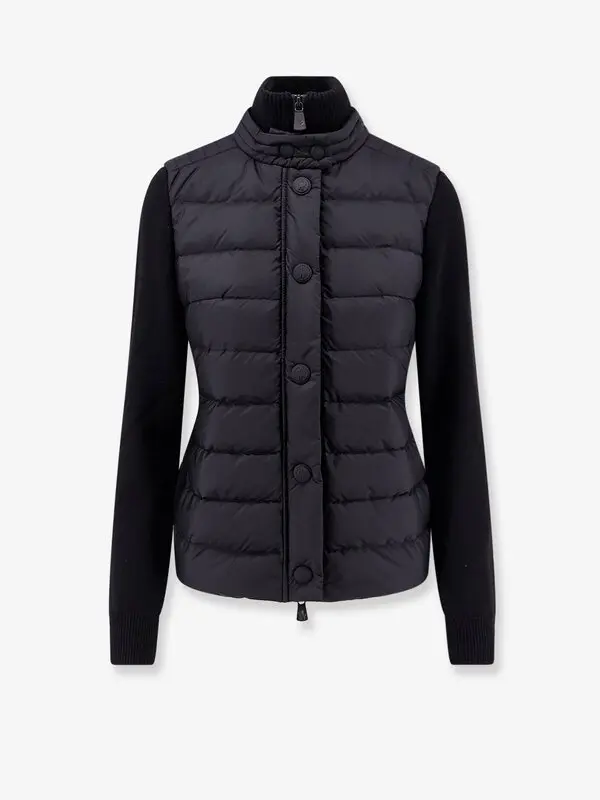 Moncler Wool And Nylon Blend Jacket - Multicolor