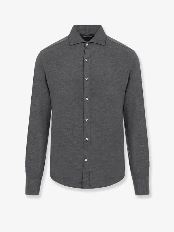 Brunello Cucinelli Silk And Cotton Blend Shirt - Multicolor