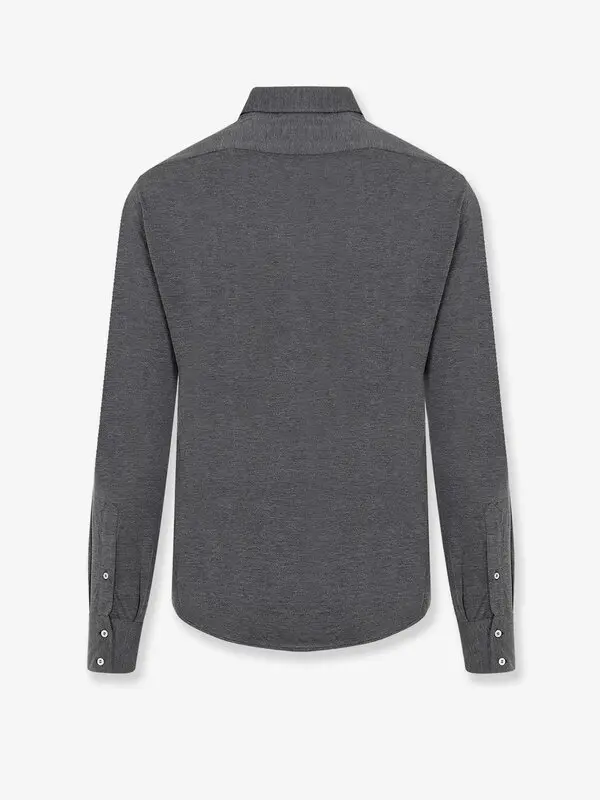 Brunello Cucinelli Silk And Cotton Blend Shirt - Multicolor