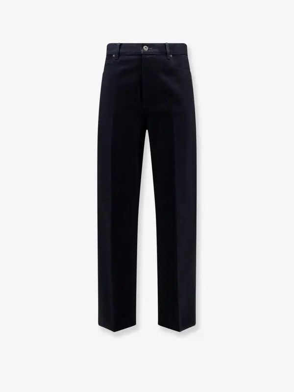 Bottega Veneta Jeans With Leather Patch With Embossed Intrecciato Motif