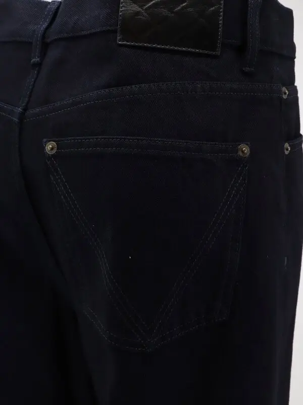 Bottega Veneta Jeans With Leather Patch With Embossed Intrecciato Motif
