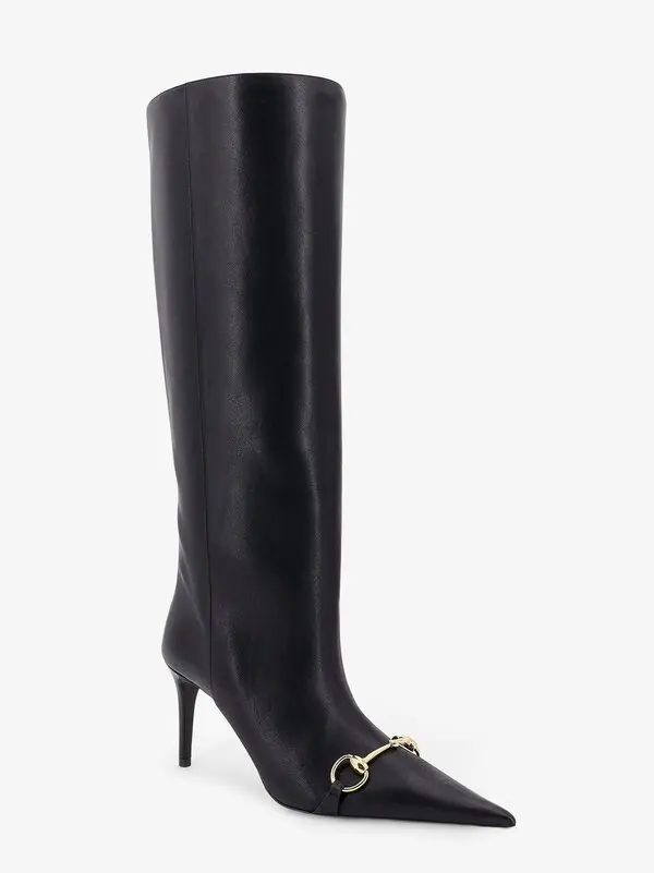 Gucci Donna Slip-on Leather Boots