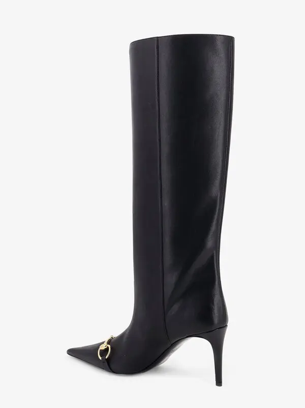 Gucci Donna Slip-on Leather Boots