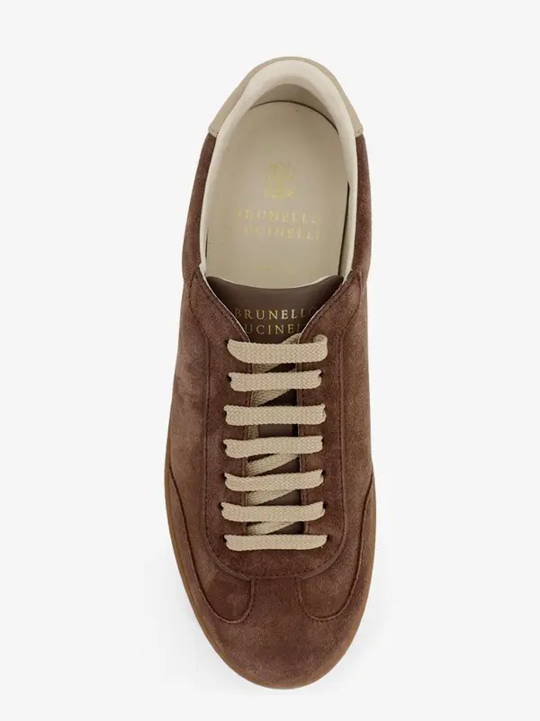 Brunello Cucinelli Suede And Leather Sneakers - Multicolor