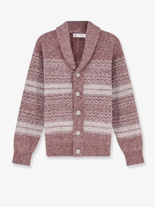 Brunello Cucinelli Alpaca, Cashmere And Wool Blend Cardigan