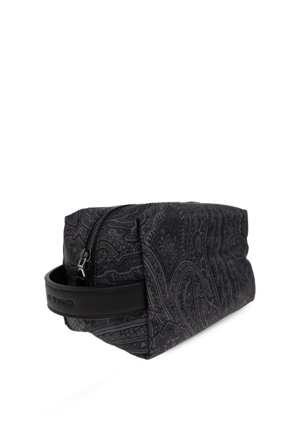 Etro Patterned Toiletry Bag - Grey