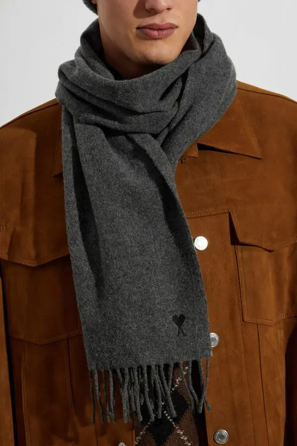 AMI Paris Wool Scarf