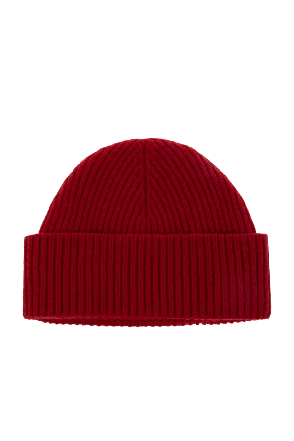 AMI Paris Wool Beanie With Logo