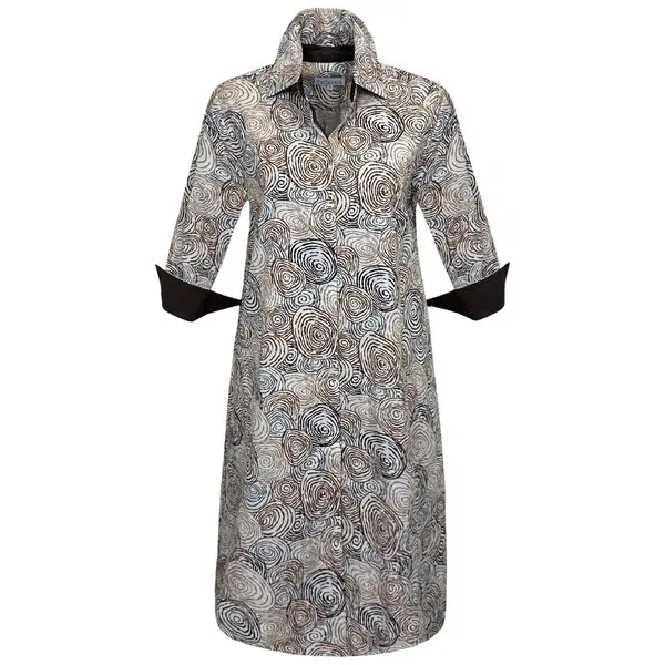 PERLAVERA Clara Spiral Knee-length Missy Fit Dress