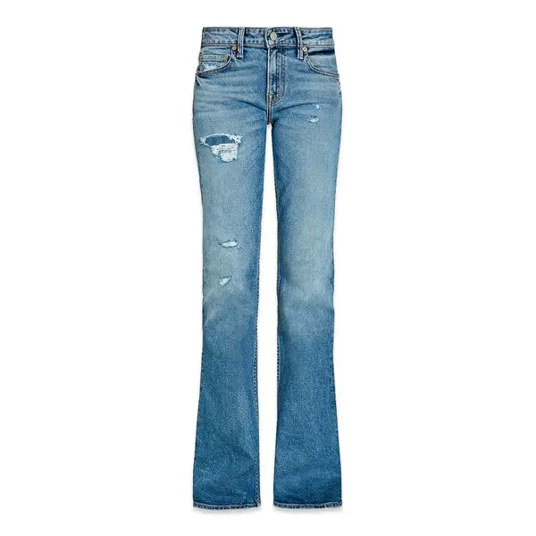 NOEND Scarlett Low Rise Flare In West Plains - Blue