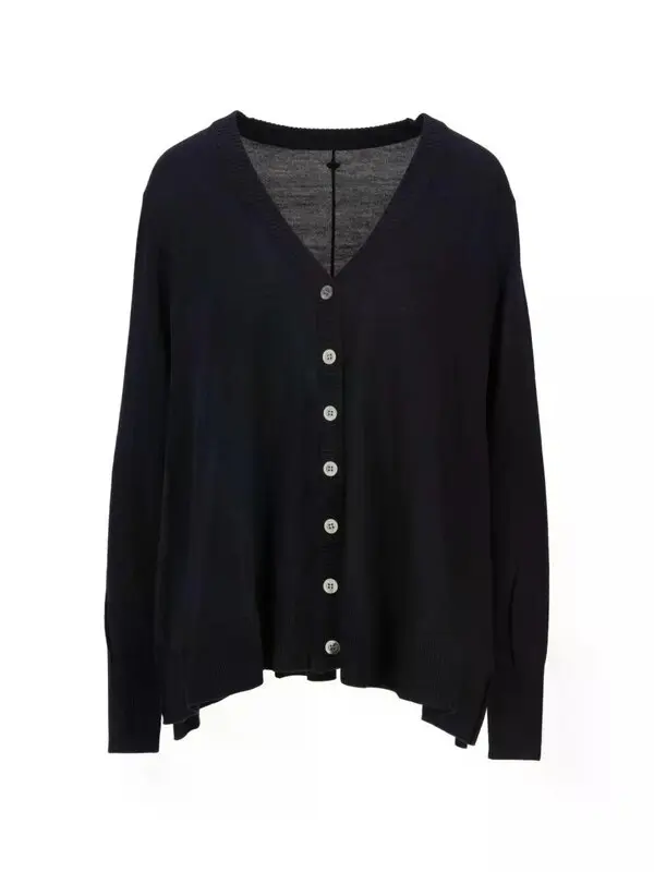 LA ROSE V-neck Button-up Cardigan