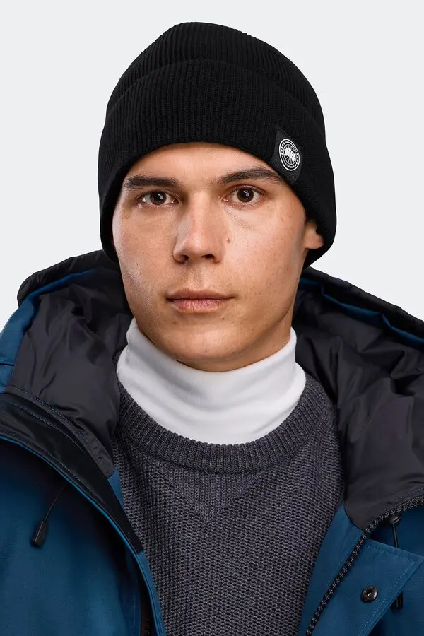 Canada Goose Cotton Beanie - Black