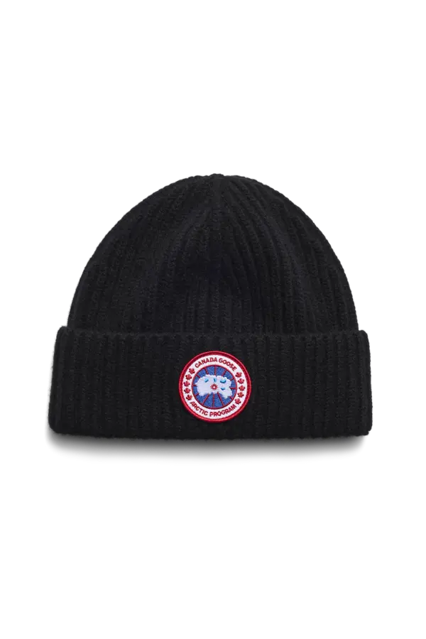Canada Goose Cashmere Blend Rib Toque - Black
