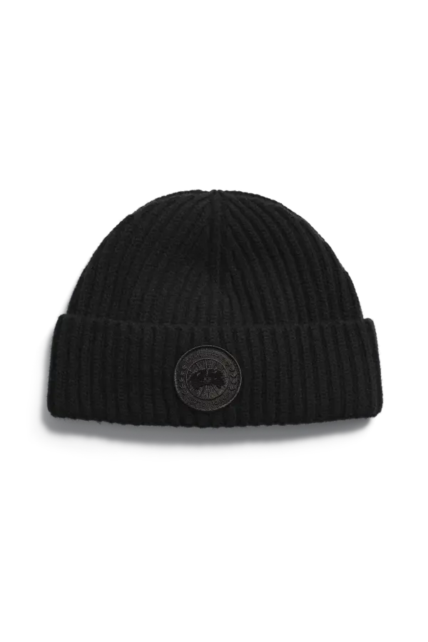 Canada Goose Cashmere Blend Rib Toque - Black/black