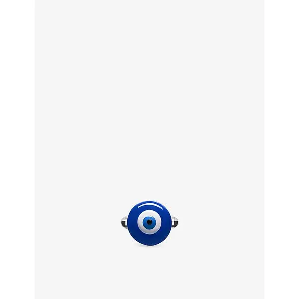 POUBEL Evil Eye Enamelled Sterling Cufflinks