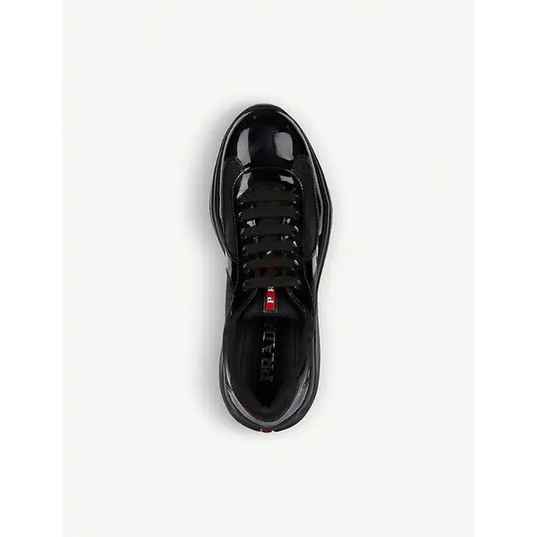 Prada America's Cup Leather And Mesh Trainers