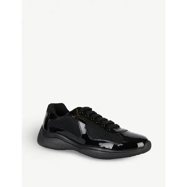 Prada America's Cup Leather And Mesh Trainers