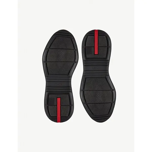 Prada America's Cup Leather And Mesh Trainers