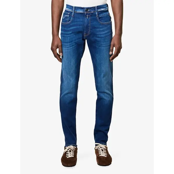 REPLAY Anbass Slim-fit Hyperflex Denim Jeans