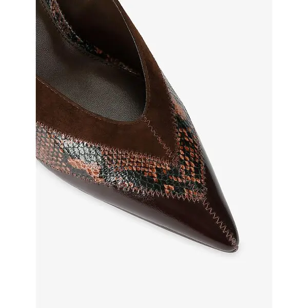 Steve Madden Fonza Heeled Leather Backless Courts