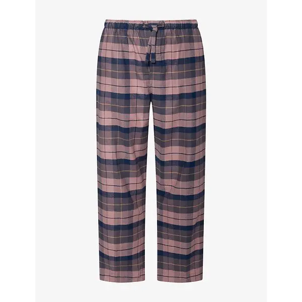 Derek Rose Kelburn Check Cotton Lounge Trousers