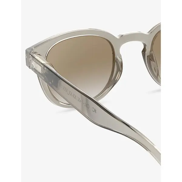IZIPIZI C Sun Station Round-frame Acetate Sunglasses - Grey