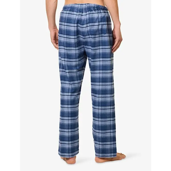 Derek Rose Kelburn Check Brushed Cotton Lounge Trousers