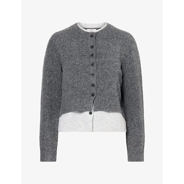 4TH & RECKLESS Terry Button Woven Knit Cardigan