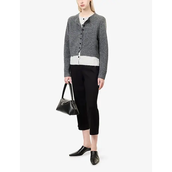 4TH & RECKLESS Terry Button Woven Knit Cardigan