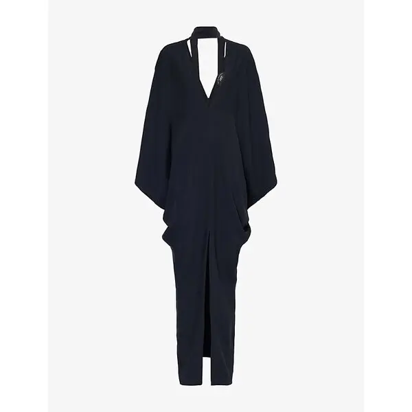 TALLER MARMO Tie V-neck Woven Kaftan