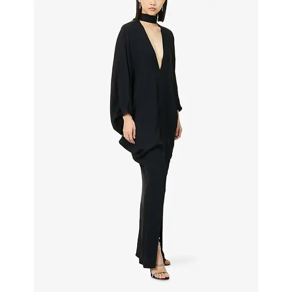 TALLER MARMO Tie V-neck Woven Kaftan