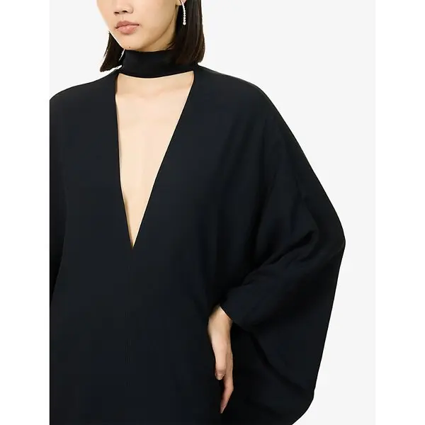 TALLER MARMO Tie V-neck Woven Kaftan