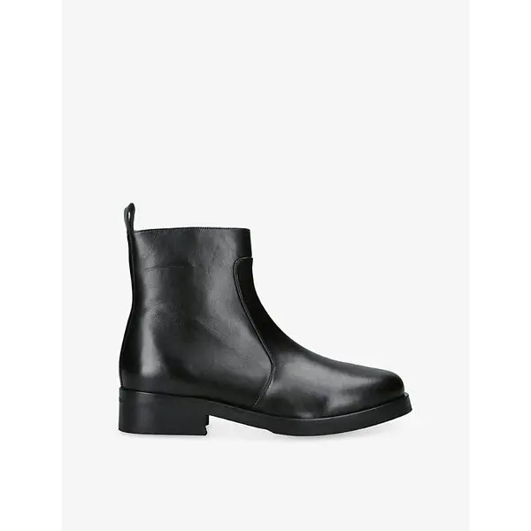 Studio Nicholson Square-toe Leather Ankle Boots
