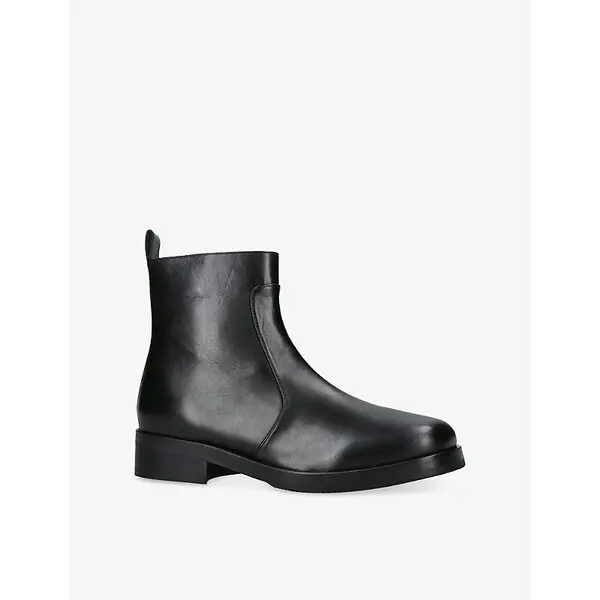Studio Nicholson Square-toe Leather Ankle Boots