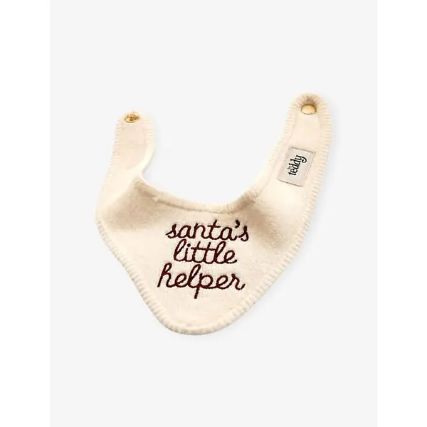 BY TEDDY Santa's Little Helper Knitted Dog Bandana